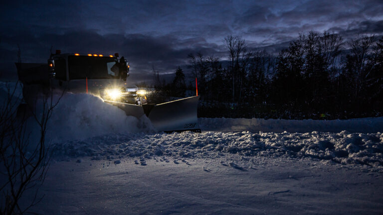 Safety Precautions to Remember When Plowing at Night | FISHER