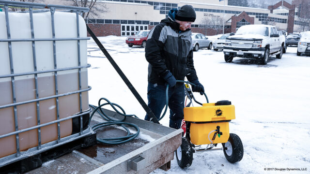 SS-120 Walk-Behind Liquid Brine Sprayer for Anti-Icing | FISHER®