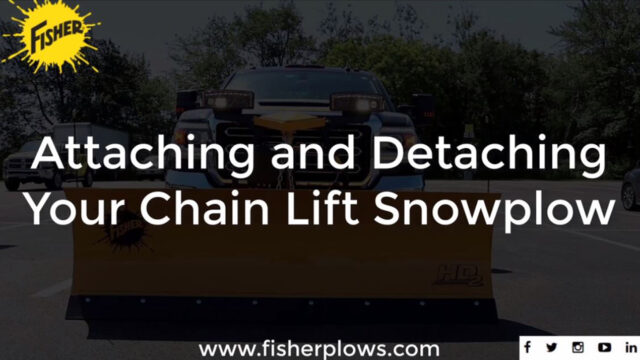 Attaching & Detaching Your Chain Lift Snow Plow | FISHER®