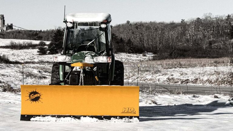 Tractor Plows | FISHER® V-Plows & Straight Blades