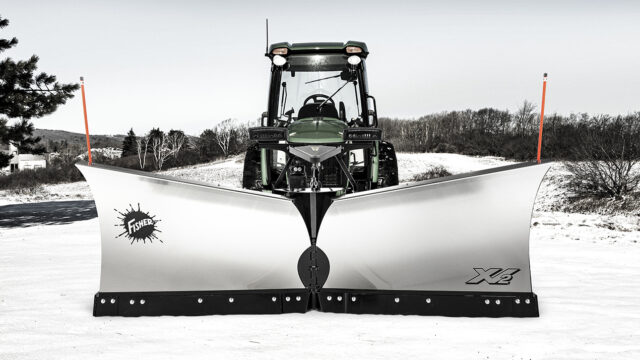 Tractor Plows | FISHER® V-Plows & Straight Blades