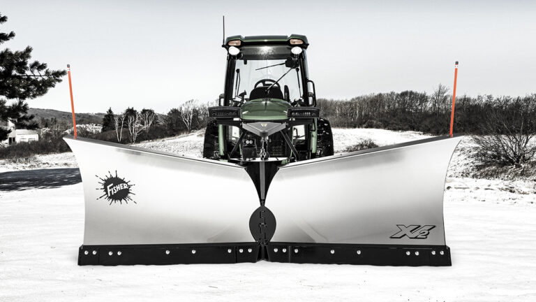 Tractor Plows | FISHER® V-Plows & Straight Blades