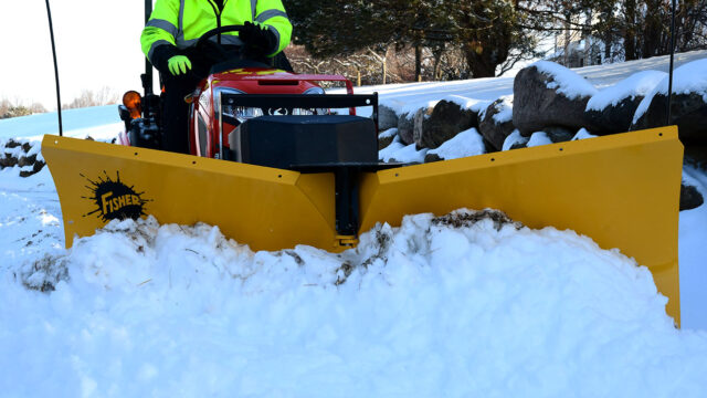 Tractor Plows | FISHER® V-Plows & Straight Blades