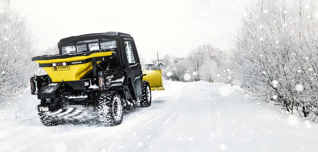 POLY-CASTER™ UTV Hopper Spreader | FISHER®